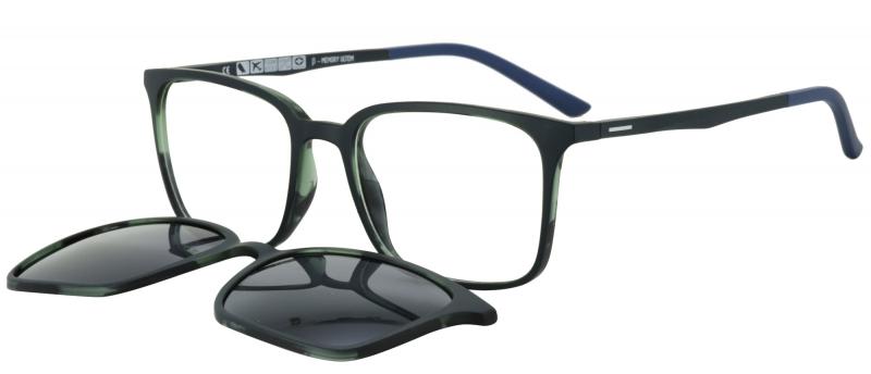 Eyeglasses Eyecroxx 504UD Clip On